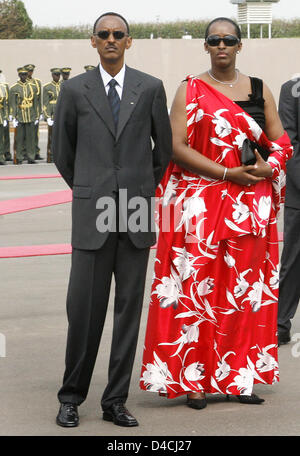 President of Rwanda, Paul Kagame and Jeannette Kagame, the First Lady ...
