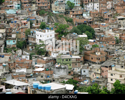 Favela Rocinha, Latin America's largest shanty town with 250,000 ...