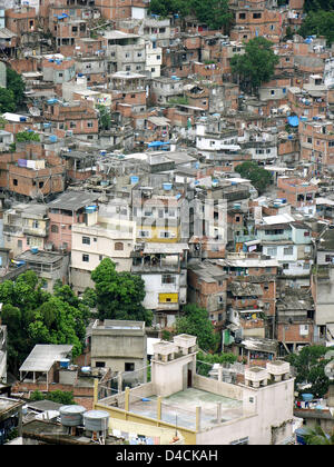 Favela Rocinha, Latin America's largest shanty town with 250,000 ...