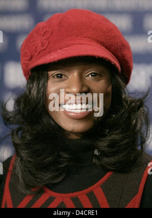 US actress Tarra Riggs (L) and 58th Berlinala festival director Dieter ...