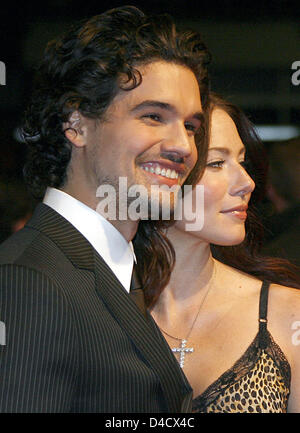 Actor Steven Strait and his wife Lynn Collins pose ahead of the World ...