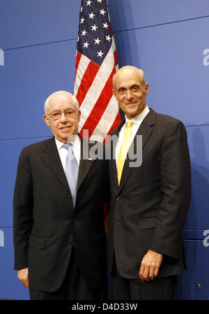 U.S. Attorney General Michael Mukasey is sworn in prior to testifying ...