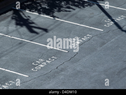 Parking spaces for compact cars Stock Photo - Alamy