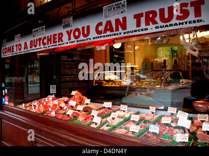 Family butchers, London, England, UK, Circa 1980's Stock Photo - Alamy