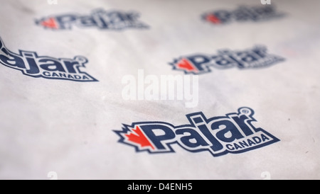 A logo for Canadian company Pajar. The company specializes in winter ...