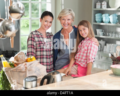 Smiling three generations of Hispanic women together Stock Photo - Alamy