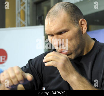 U.S. boxer John Ruiz poses in Berlin, Germany, Friday, Aug. 29, 2008 ...