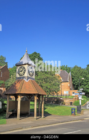 The clock tower, High Street, Kinver, Staffordshire, England, UK Stock ...