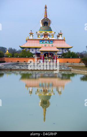 German Buddhist Temple. Lumbini. Nepal Stock Photo - Alamy