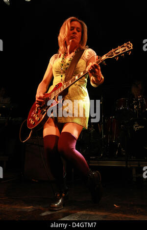 Singer and guitarist Vicki Peterson of US band 'The Bangles' performs ...