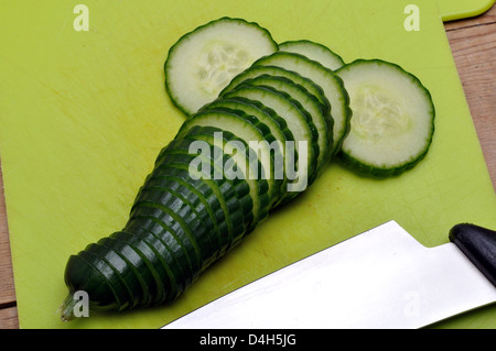 Chopped cucumber in shape of elephant Stock Photo - Alamy