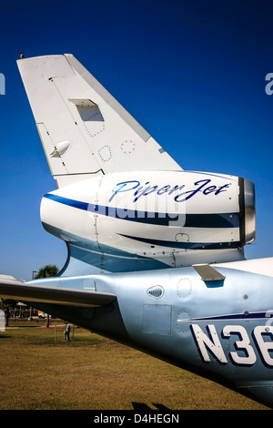 A PiperJet PA-47 plane outside the Sun n Fun Florida Air Museum at ...