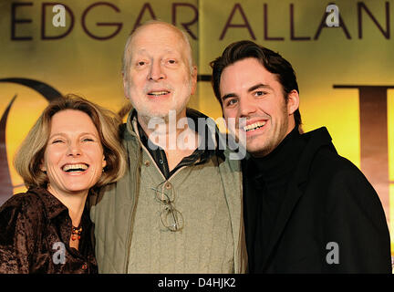 British composer and musician Eric Woolfson (C) poses with German ...