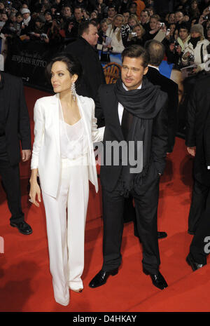 Brad Pitt and Angelina Jolie seen arriving at the Palais des Festivals ...
