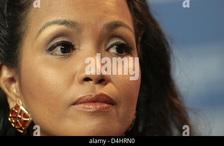 Filipino actress Marife Necesito pictured at the press conference for ...