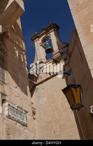 mdina malta belltower bell church bell Stock Photo - Alamy