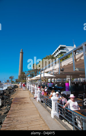 view of Maspalomas Gran Canaria Canary island Spain Stock Photo - Alamy