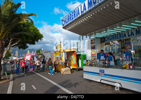 Fun fair during carnival Santa Cruz city Tenerife island Canary Islands ...