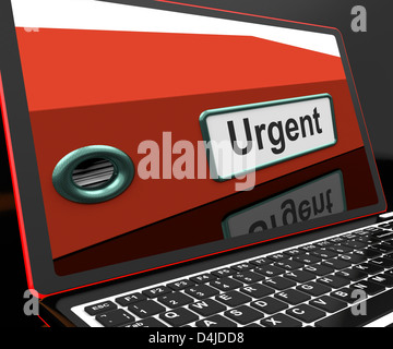 Urgent File Shows Documents With Priority Deadline Stock Photo - Alamy