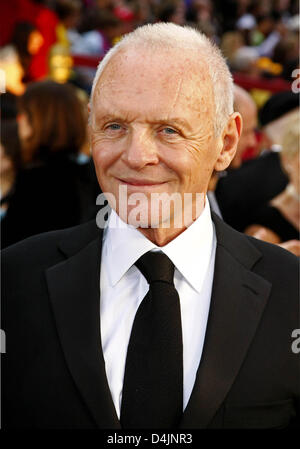Anthony Hopkins arrives at the Oscars on Sunday, March 27, 2022, at the ...