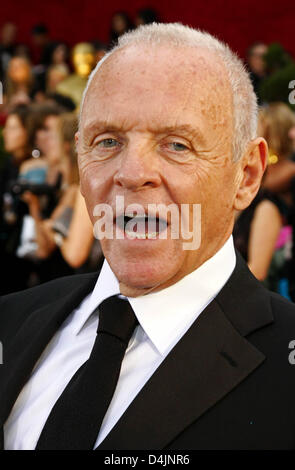 Anthony Hopkins arrives at the Oscars on Sunday, March 27, 2022, at the ...
