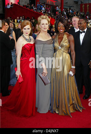 Amy Adams, Meryl Streep and Viola Davis The 81st Annual Academy Awards ...