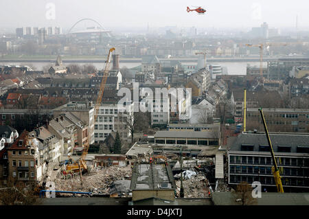 View on the collapsed Historic City Archive of Cologne, Germany, 03 ...