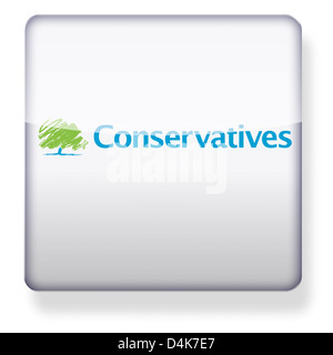 Conservative Party logo as an app icon. Clipping path included Stock ...