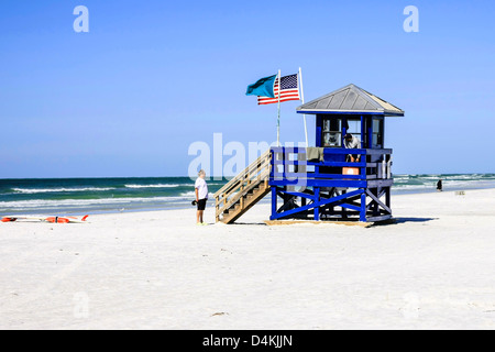Siesta Key beach lifeguard staton Florida Stock Photo - Alamy