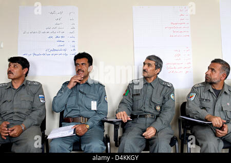 Afghan policemen take part in an EUPOL (European Union Police Mission ...
