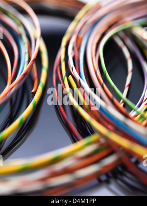 Colorful electrical cable and wire Stock Photo - Alamy