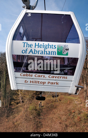 Cable car ride to the Heights of Abraham from Matlock Bath, Derbyshire ...
