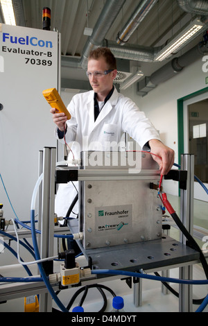 Oberhausen, Germany, redox flow battery test laboratory at Fraunhofer ...