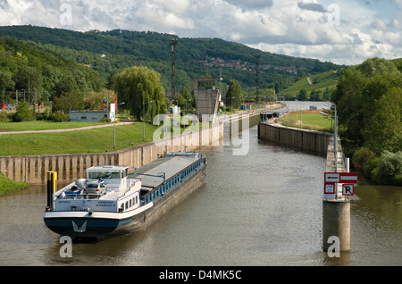 Perl, Germany, view from the Moselbruecke on Dreilaendereck Stock Photo ...