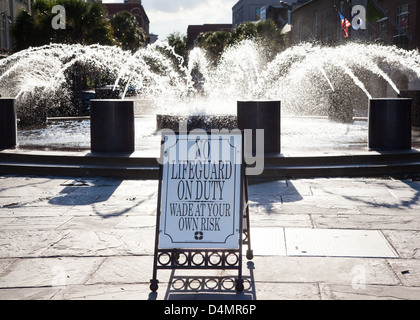 water, fountain, warning sign, no drinking water, fountains, warning ...