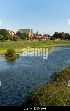 Verden, Germany, view over the Verden Aller Stock Photo - Alamy
