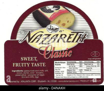 Cheese, Nazareth cheese Stock Photo - Alamy