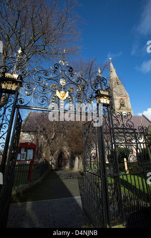 Town of Ruthin, Wales. The Collegiate Church of St Peter at St Peter’s ...