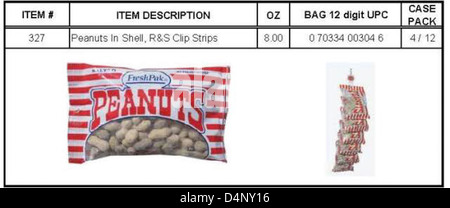 Energy Club and Fresh Pak products containing peanuts have been ...