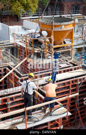 Berlin, Germany, Construction worker at a building site Stock Photo - Alamy