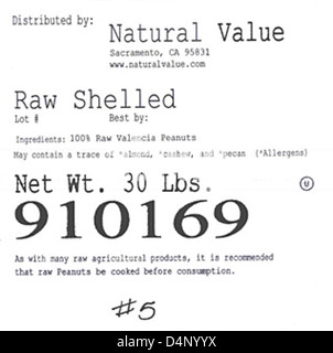 Sunland has announced a recall of both in-shell and shelled peanuts due ...