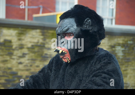 Gorilla riding a motor scooter in Manchester Stock Photo - Alamy