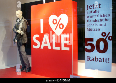 Berlin, Germany, sale promotions in a department store Stock Photo - Alamy