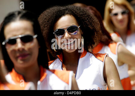 Grid Girls seen prior to the Formula One Grand Prix of Germany at the ...