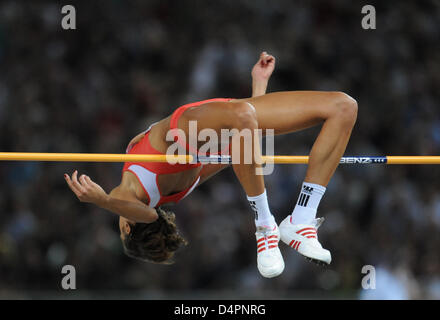Croatian athlete Blanka Vlasic pictured in the High Jump final at the ...