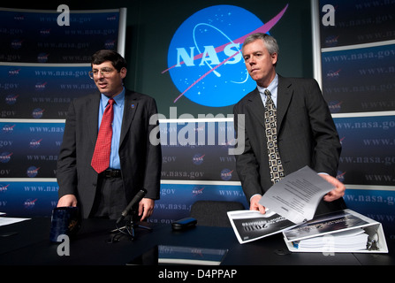 NASA officials, including Christopher Scolese, present the Fiscal Year ...