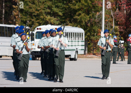 JROTC Platoon Drill With Weapon Competition Stock Photo - Alamy