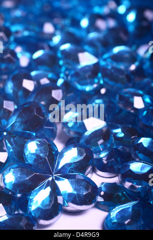 Blue flower gem stones Stock Photo - Alamy