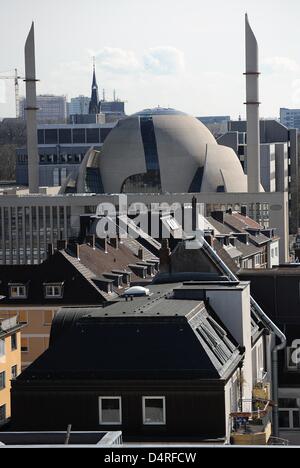 The central mosque is pictured in Cologne, Germany, 09 June 2017. On ...