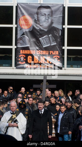 Members of Bandidos motorcycle gang attend the funeral of a murdered ...